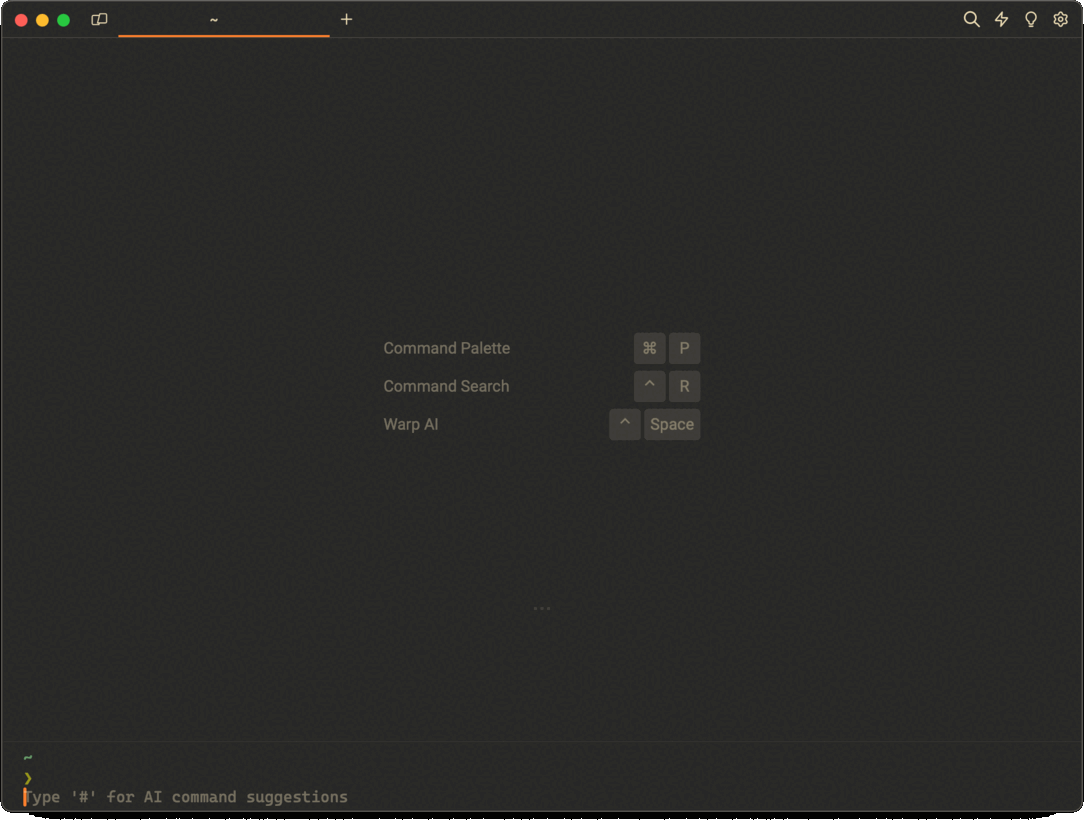 Warp: List Events with kubectl