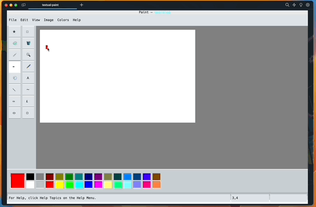 Warp: Making MS Paint work in the Terminal