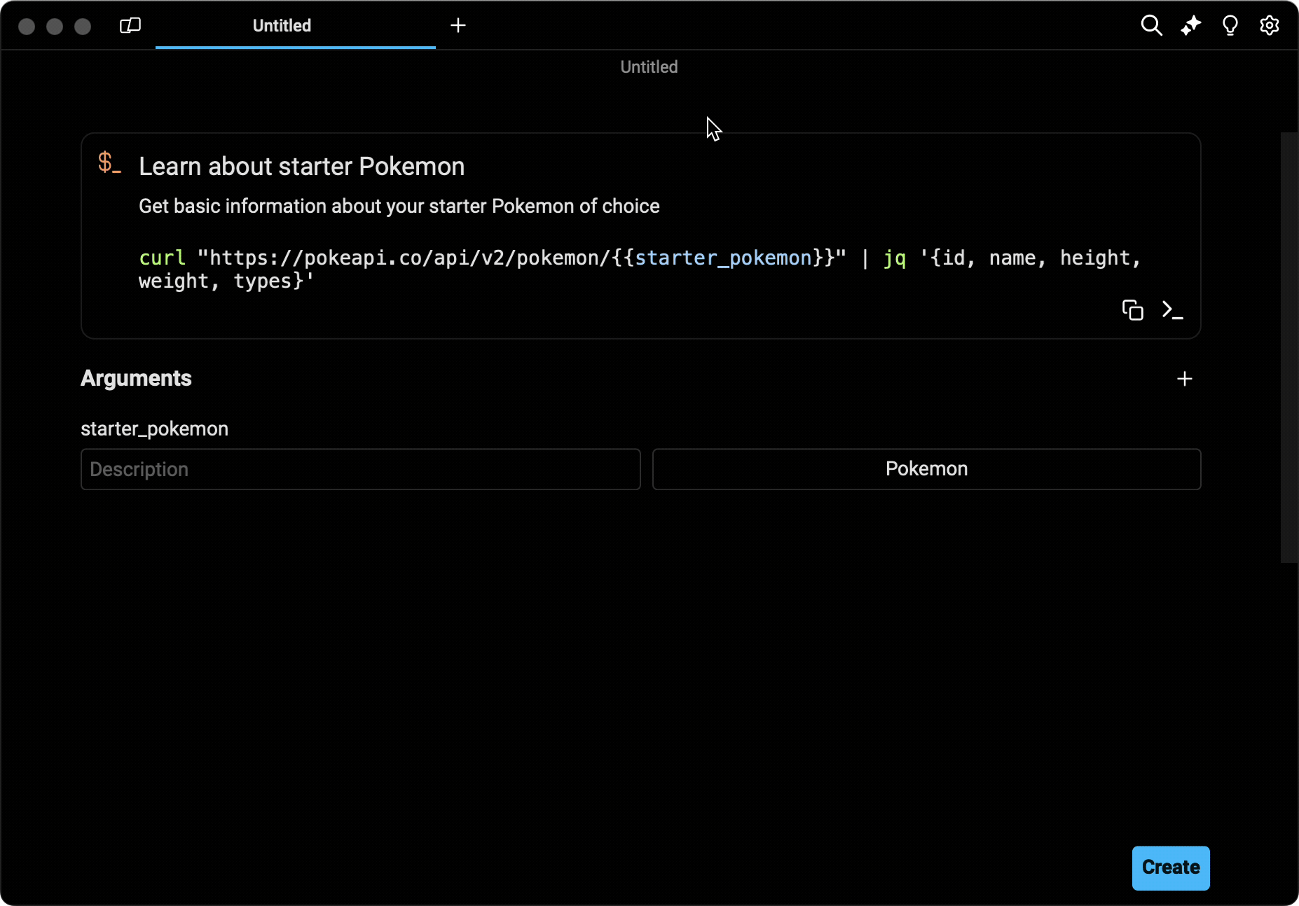 Warp: Build error-proof command workflows with defined options for arguments