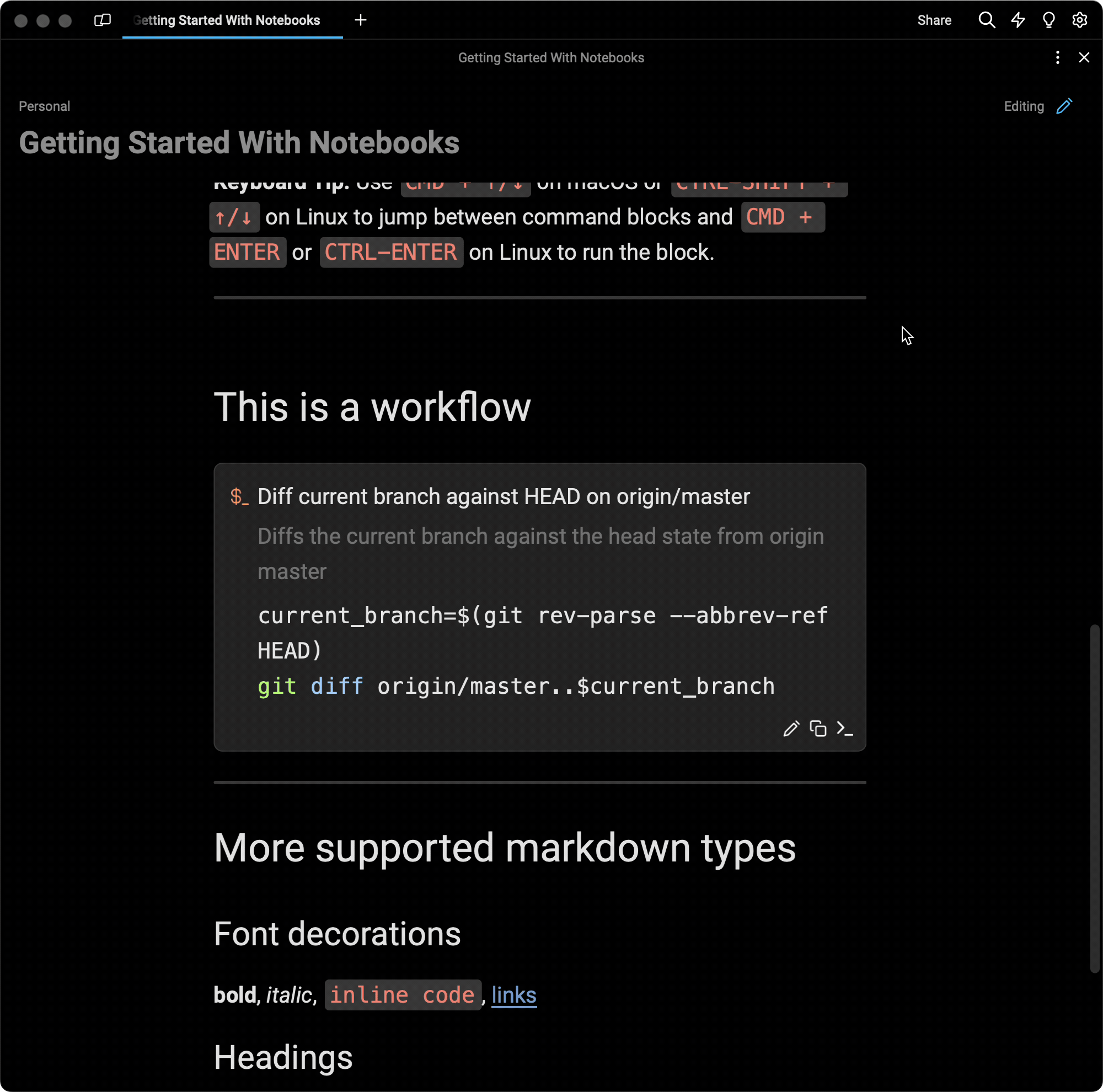 Warp: Introducing Notebooks in Warp Drive