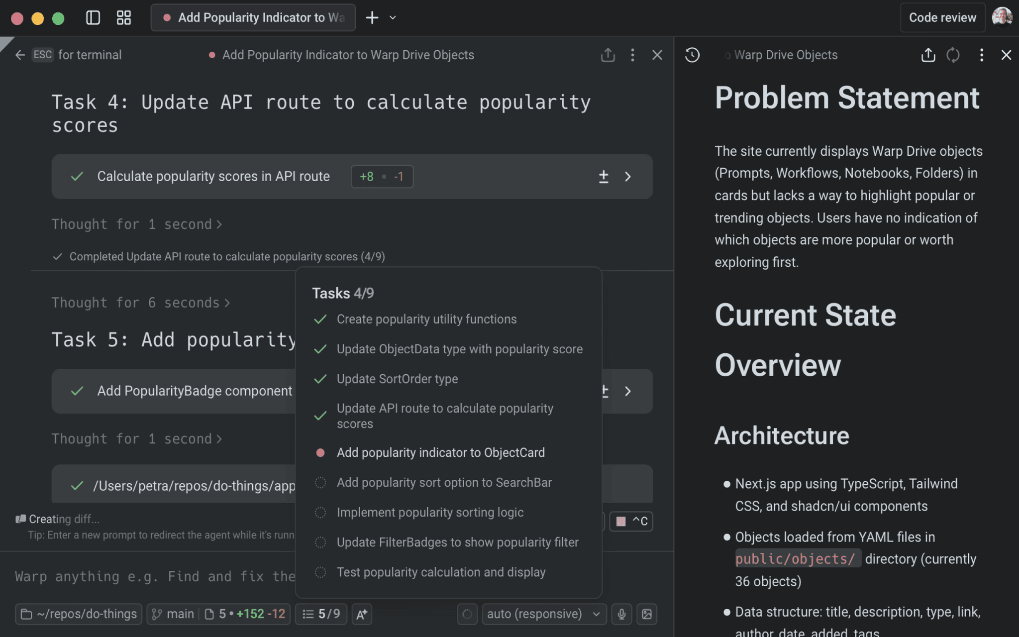 Warp - Modern UX and smart completions | Warp