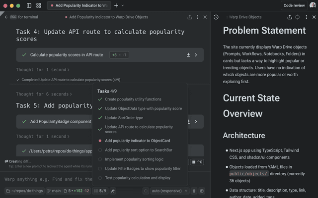 Warp - Modern UX and smart completions | Warp