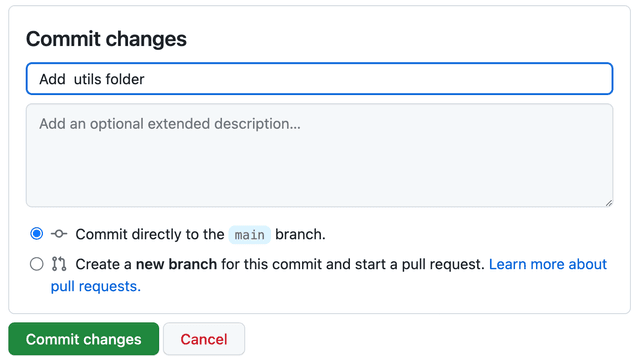 Warp: How To Create a Folder In a GitHub Repository