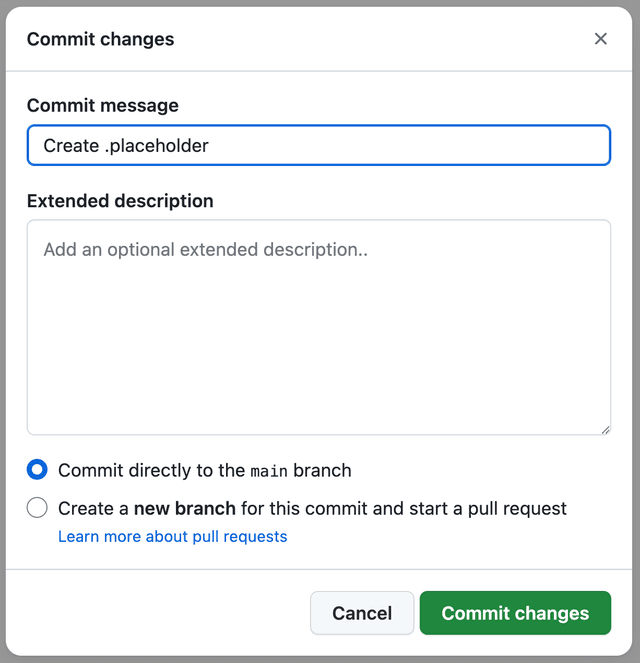 Warp: How To Create a Folder In a GitHub Repository