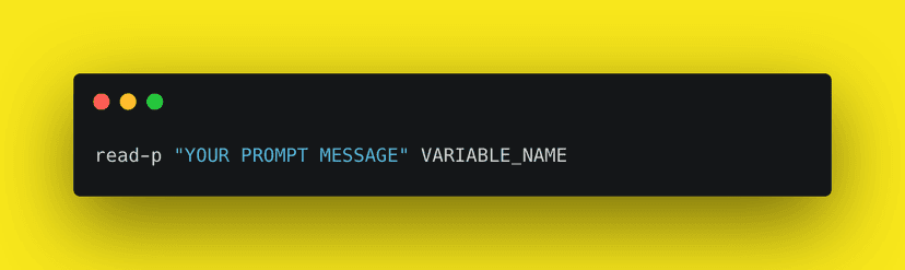 Warp: Reading User Input in Bash