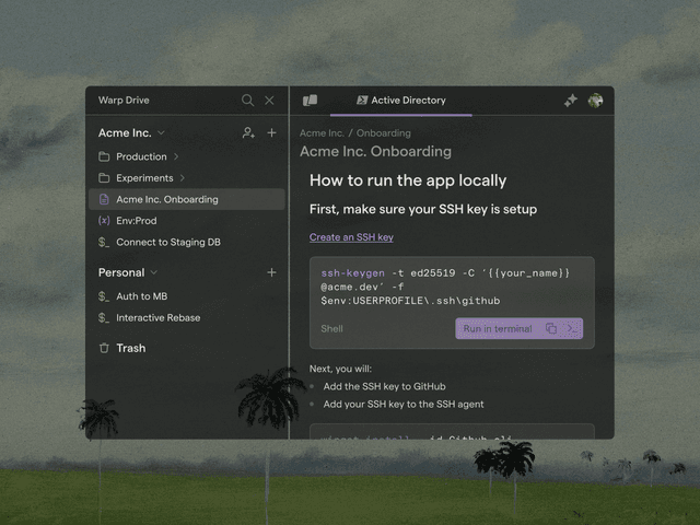 Warp: Warp, the intelligent terminal, now available on Windows!