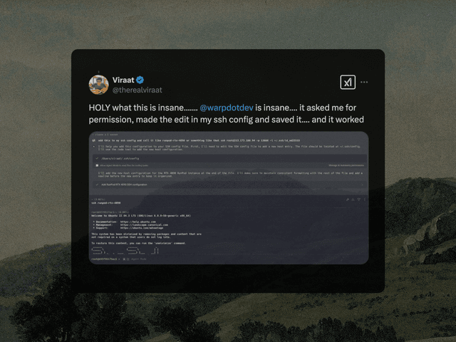 Warp: Warp, the intelligent terminal, now available on Windows!