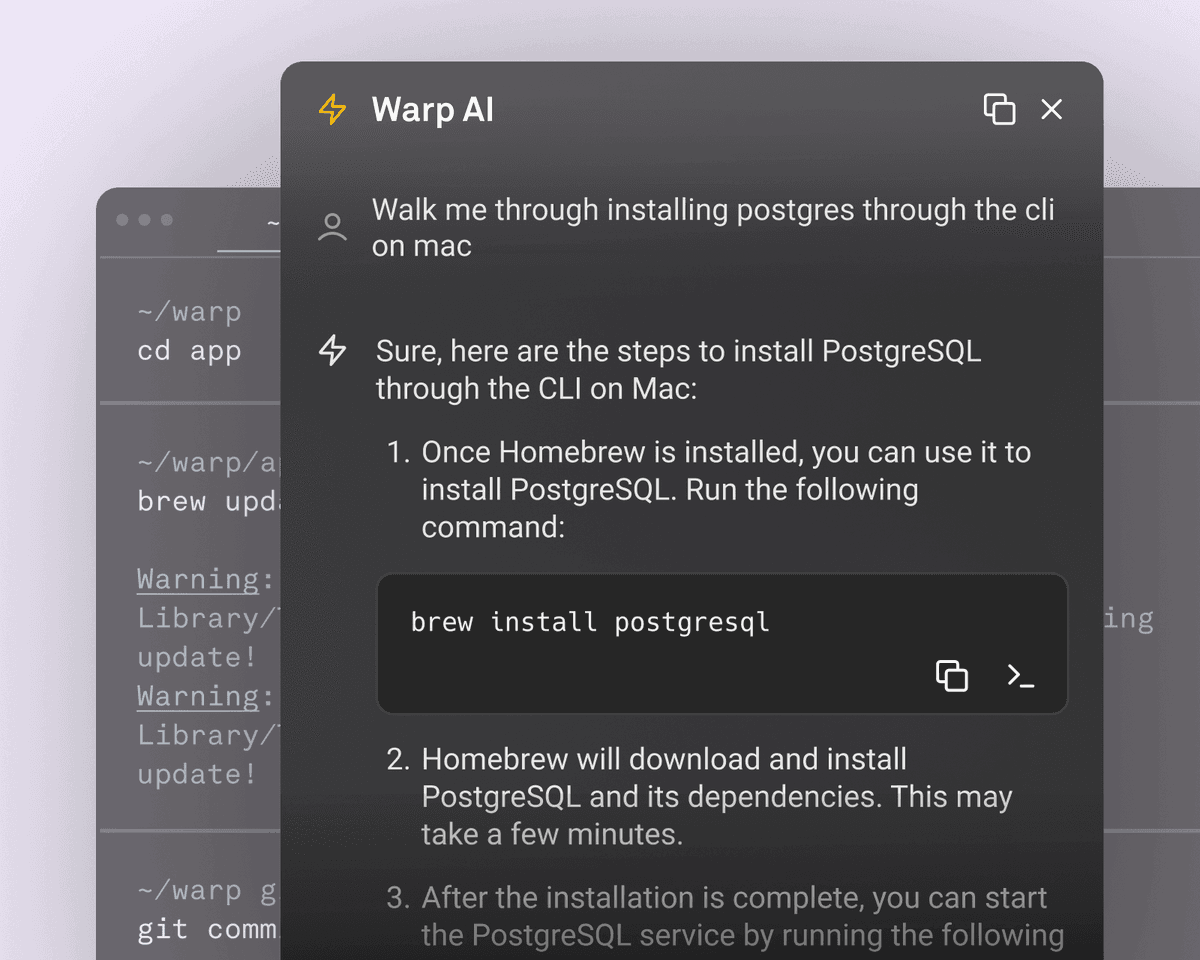Agent Mode in Warp AI | Warp