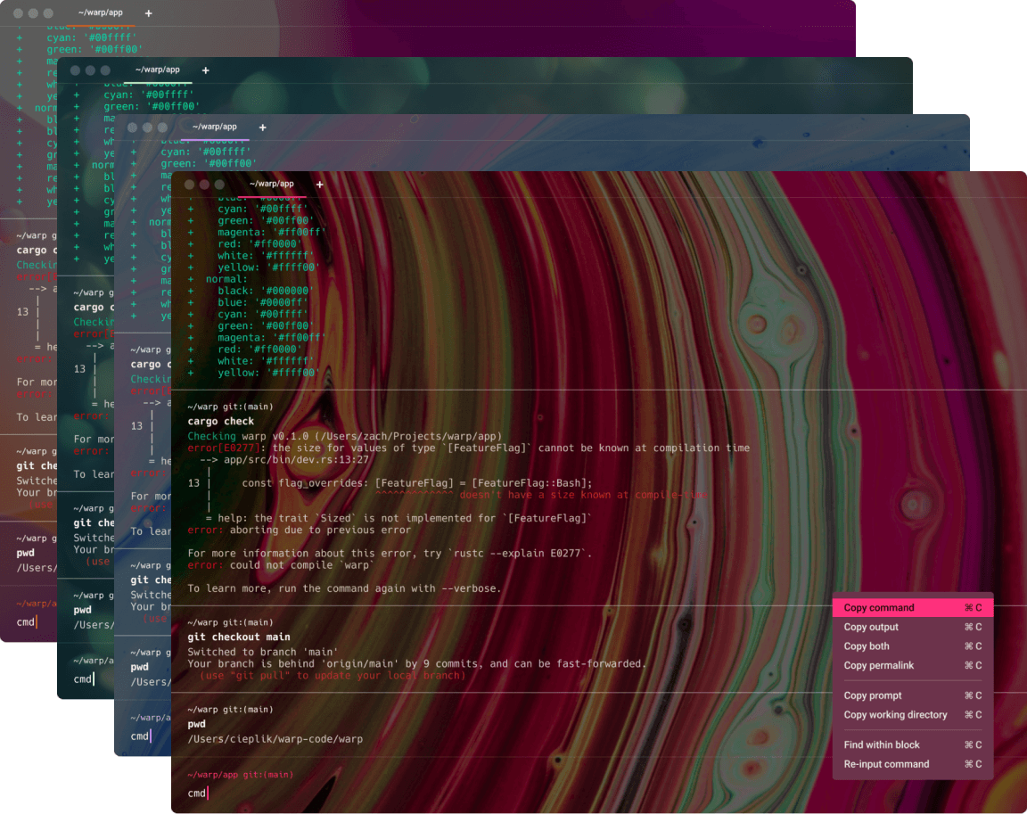 Make the best Mac terminal themes for productivity and style with Warp ...