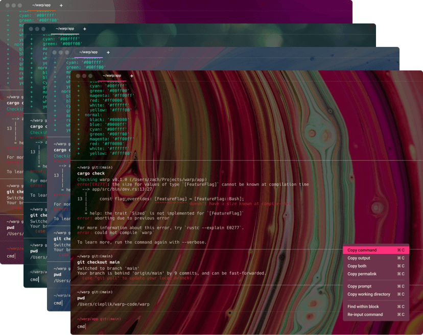 Make the best Mac terminal themes for productivity and style with Warp ...