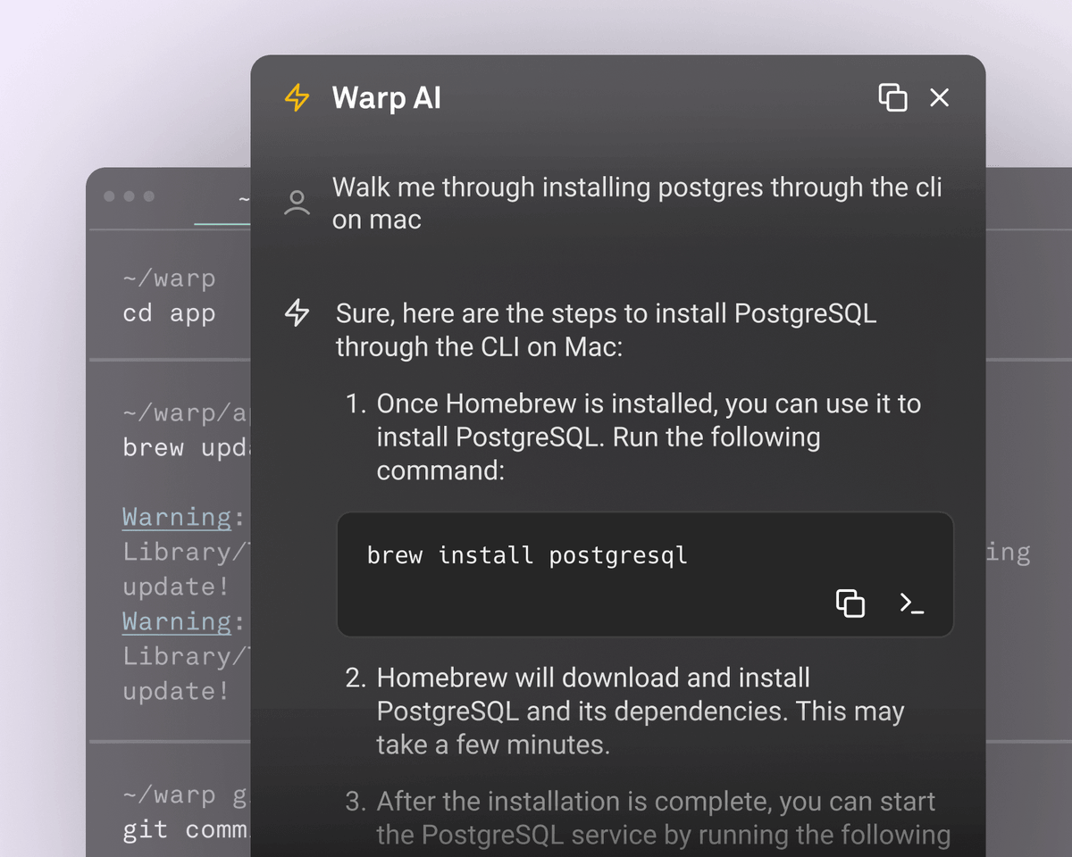 Agent Mode in Warp AI | Warp